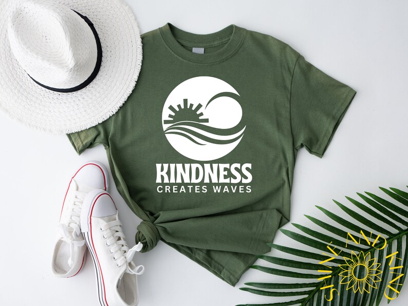 Kindness Creates Waves SVG Cut File and PNG File for Inspirational T ...
