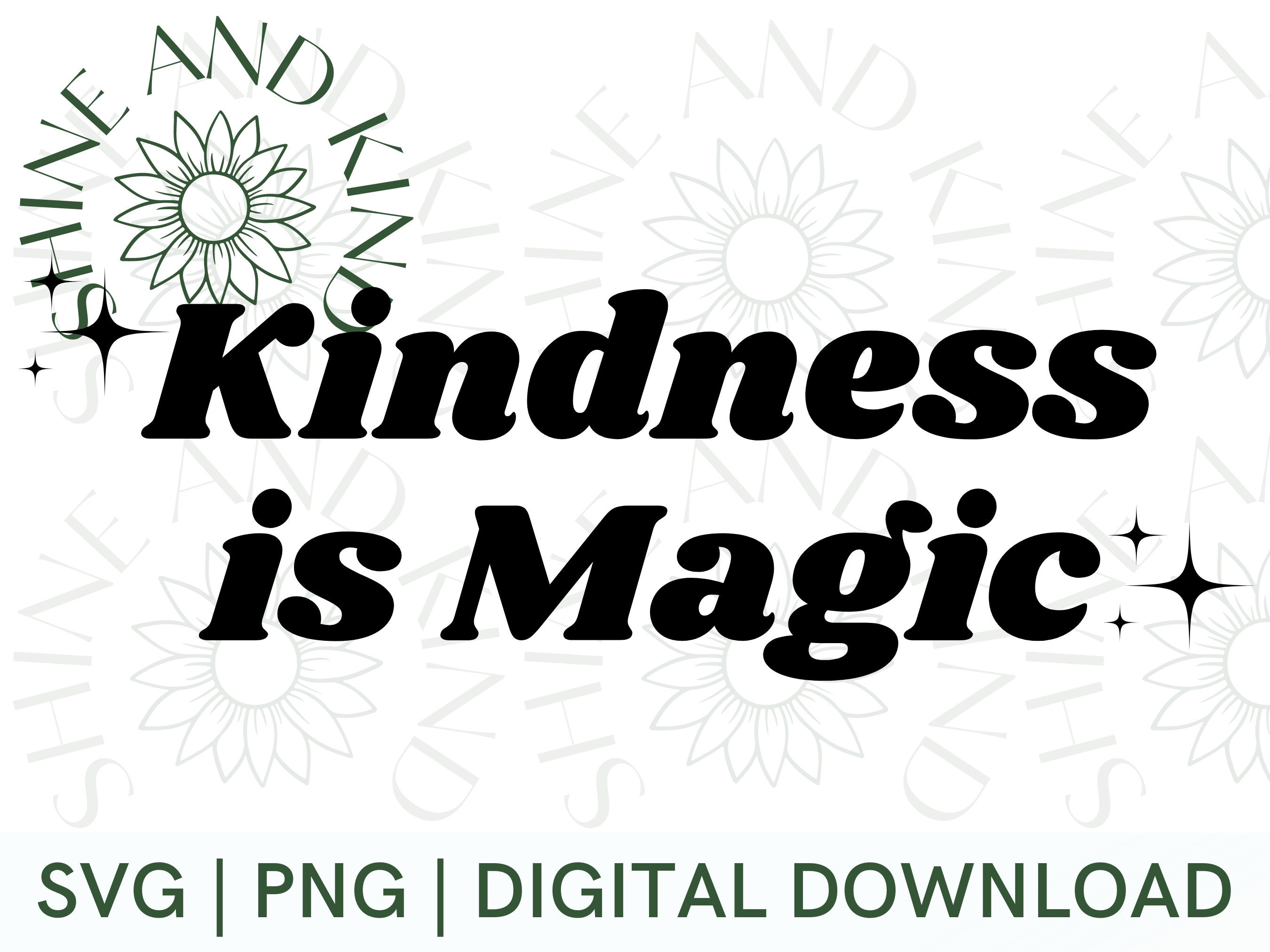 Kindness is Magic SVG Retro Kindness SVG for Kindness - Etsy