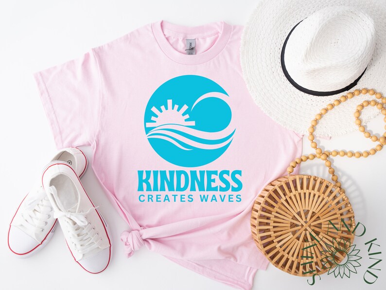 Kindness Creates Waves SVG Cut File and PNG File for Inspirational T ...