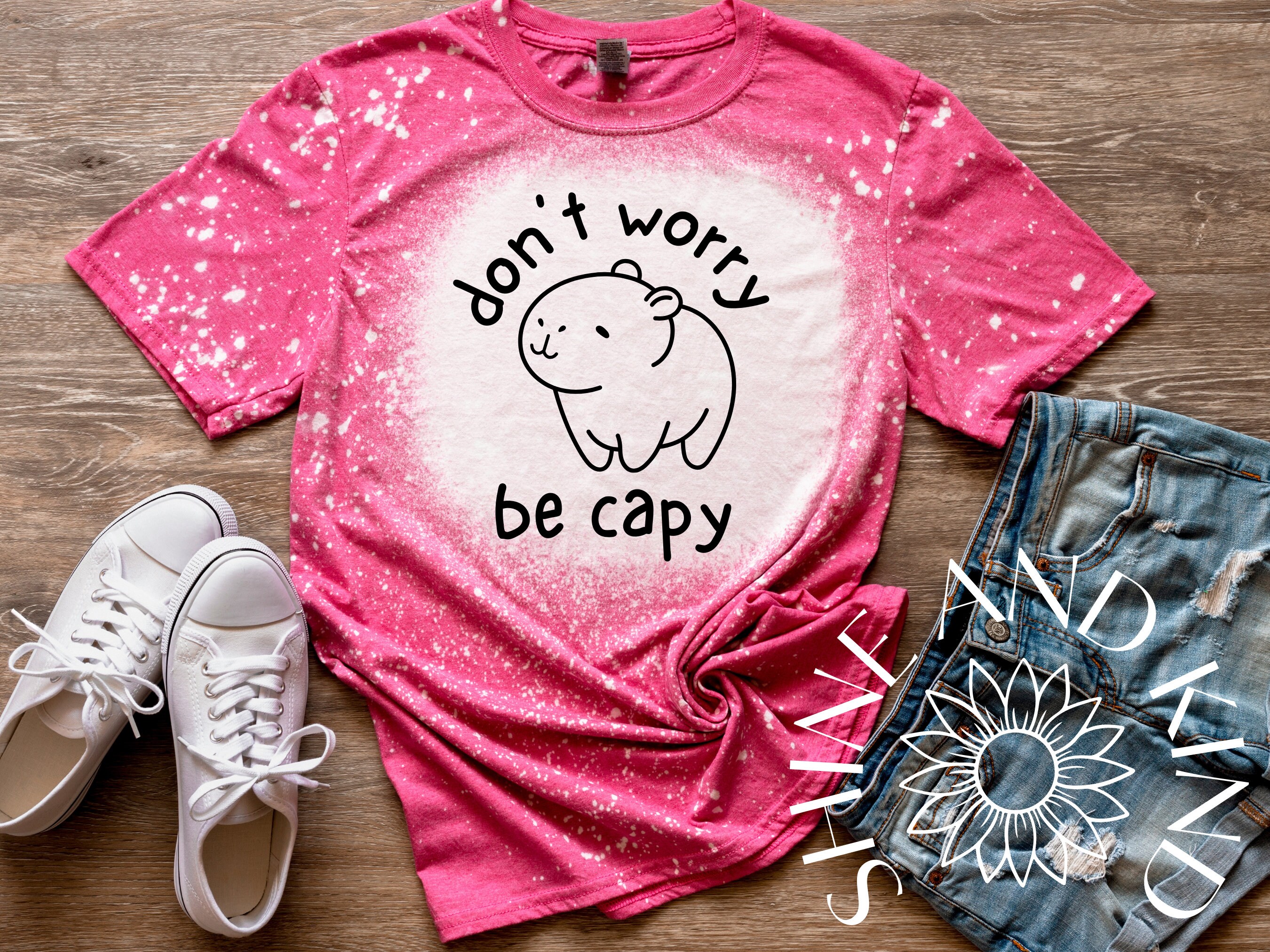 Capybara SVG Don't Worry Be Capy SVG for Capybara T-shirt - Etsy