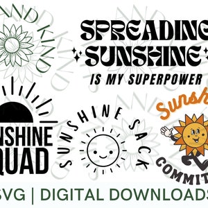 Sunshine Committee SVG Bundle | Sunshine Committee Ideas - Etsy