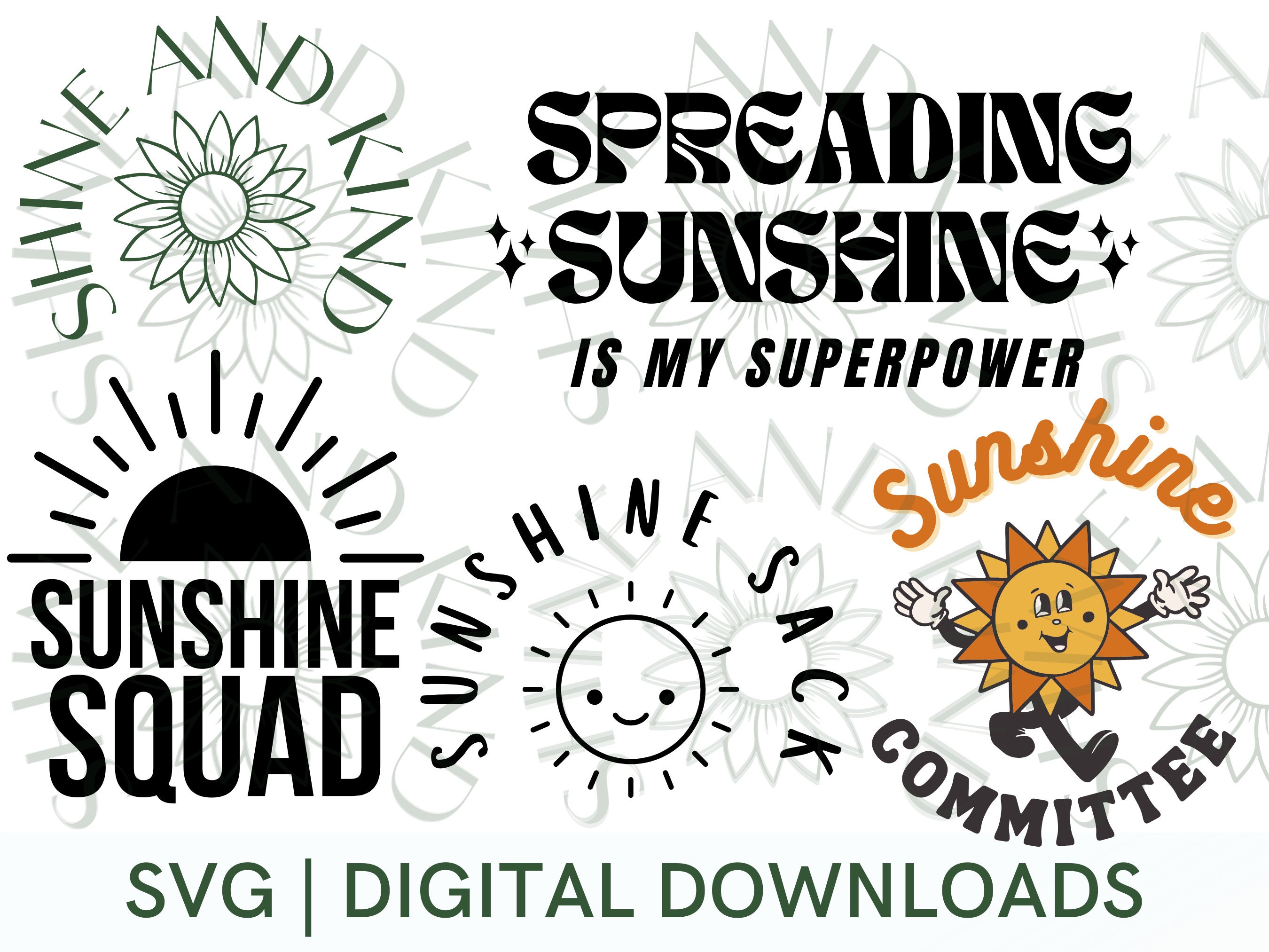Sunshine Committee SVG Bundle | Sunshine Committee Ideas - Etsy