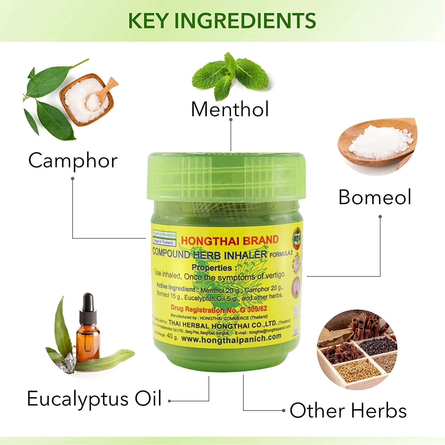 Hong Thai Herbal Inhaler Variety 3 Pack Green Yellow and - Etsy