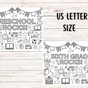 Back to School Coloring Pages - Printable Coloring Sheets for Preschool ...