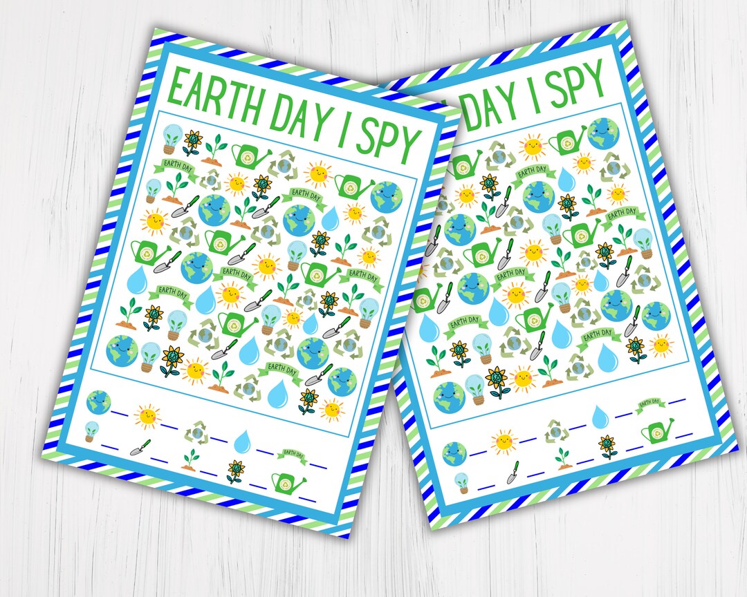 Earth Day I Spy Printable Game for Kids | Classroom Activities | 8x10 ...