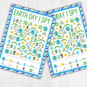 Earth Day I Spy Printable Game for Kids | Classroom Activities | 8x10 ...