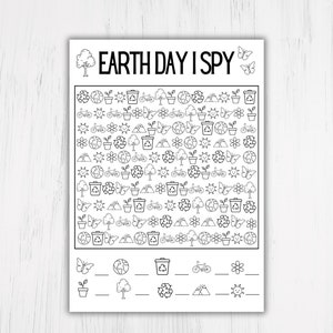 Earth Day I Spy Printable Game: School Activity & Coloring Pages ...