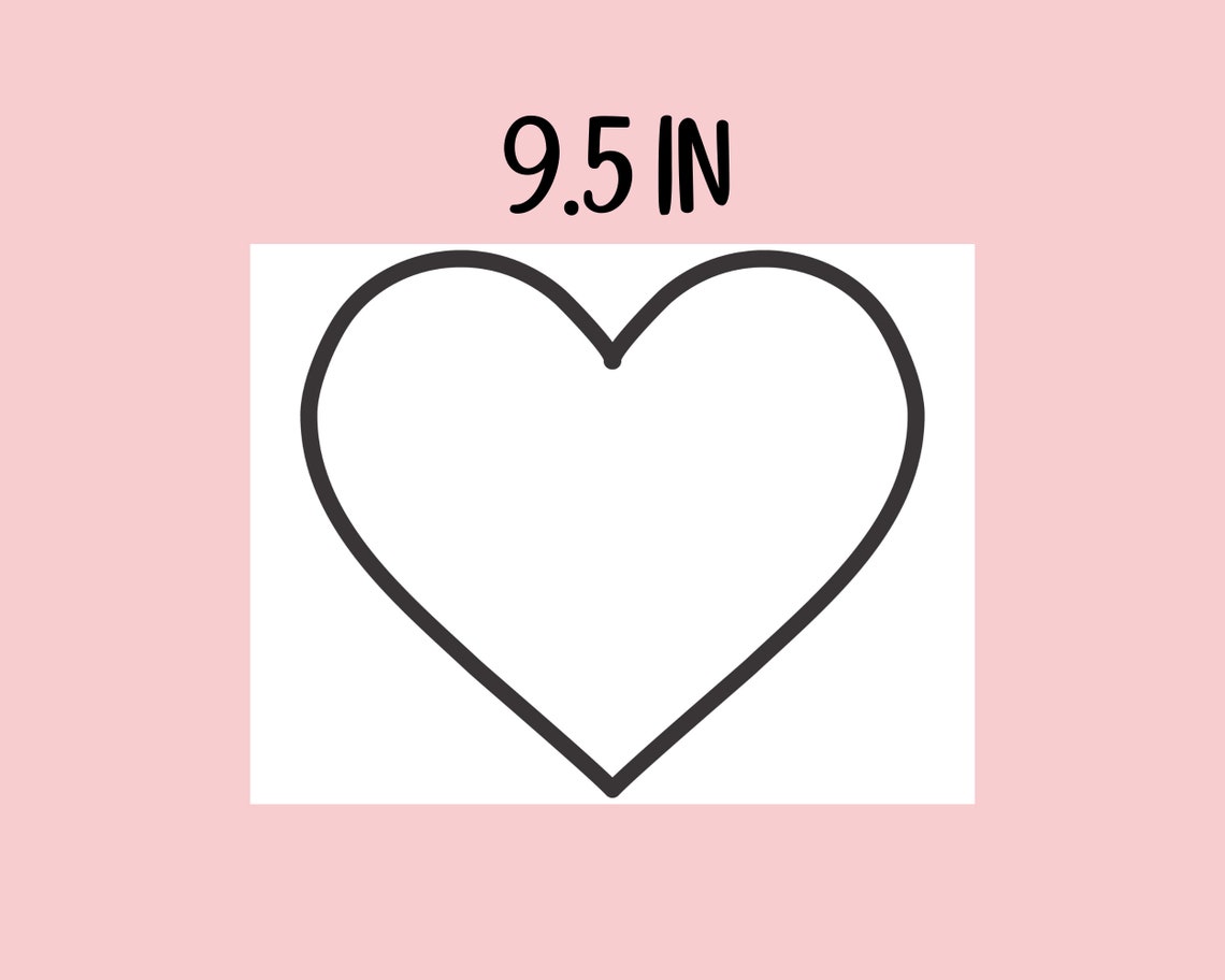 Heart Shape Printable Bundle, Love Symbol Templates, DIY Crafts Instant ...