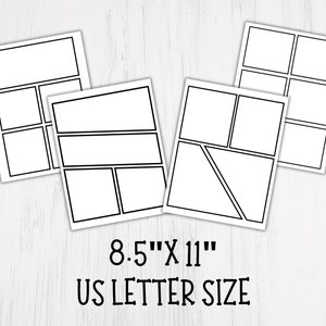 Comic Strip Template | Instant Download | Create Your Own Comic Book ...