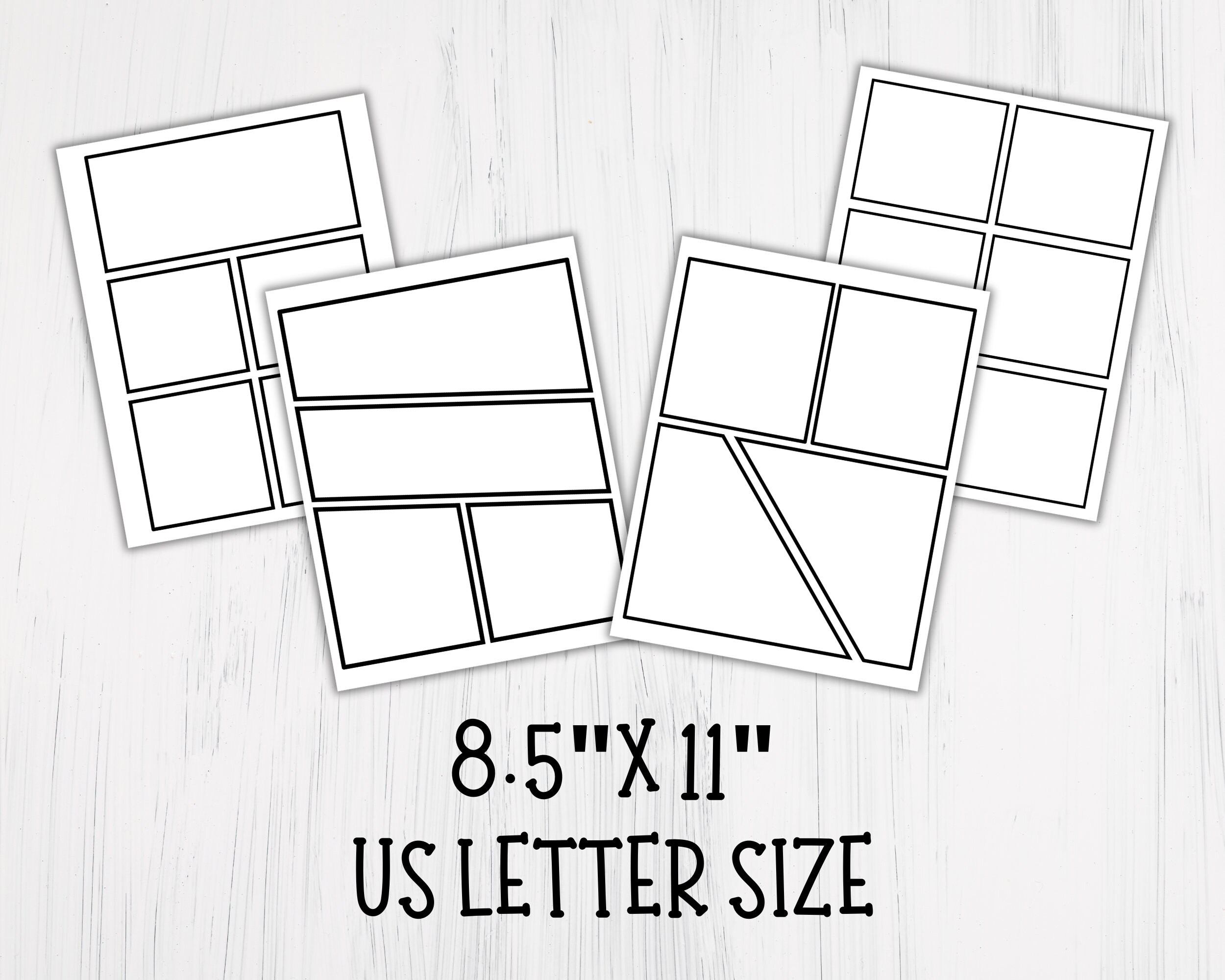 Comic Strip Template | Instant Download | Create Your Own Comic Book ...