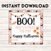 Halloween Treat Tags Printable - Boo Sweet Tags, Trick or Treat Bag ...