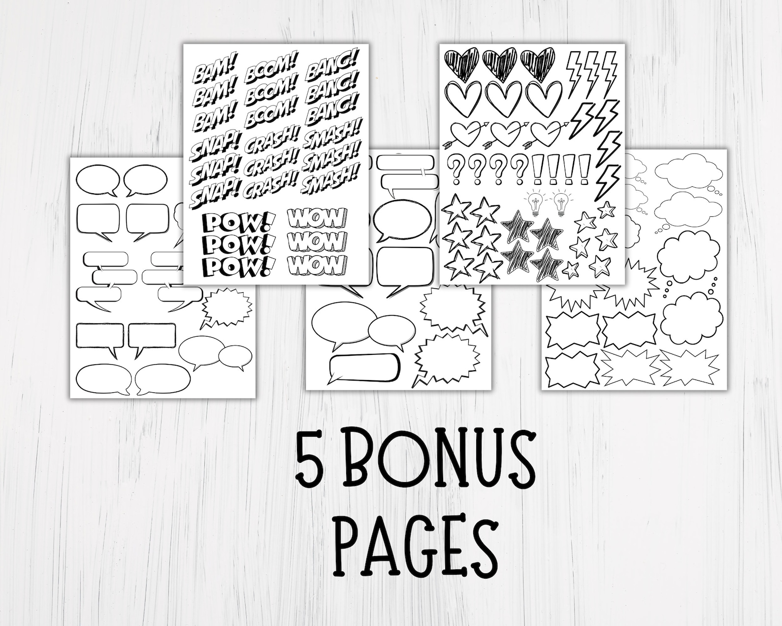 Comic Strip Template | Instant Download | Create Your Own Comic Book ...