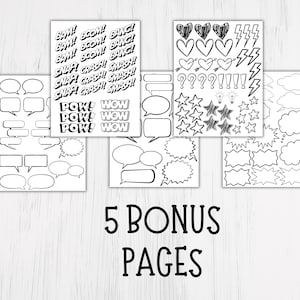 Comic Strip Template | Instant Download | Create Your Own Comic Book ...