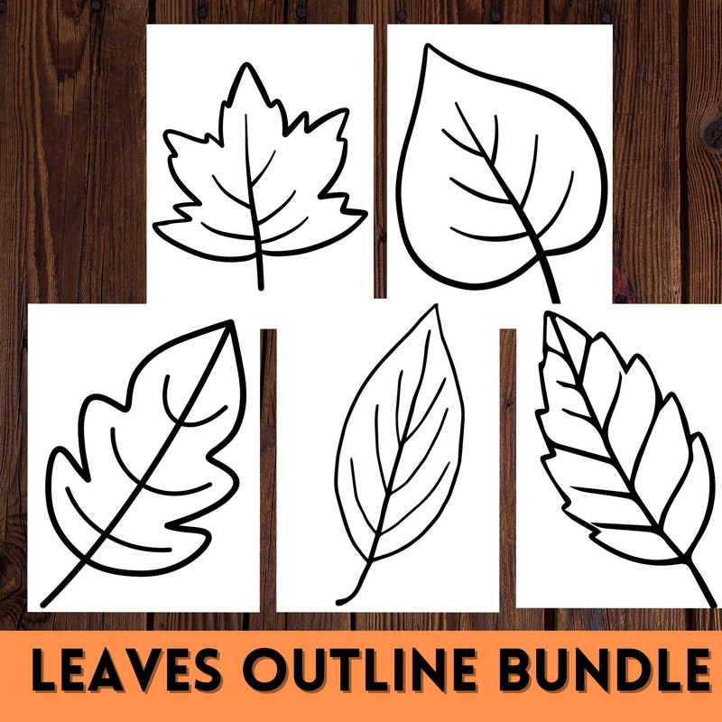 Printable Autumn Stencil Leaf - Etsy UK