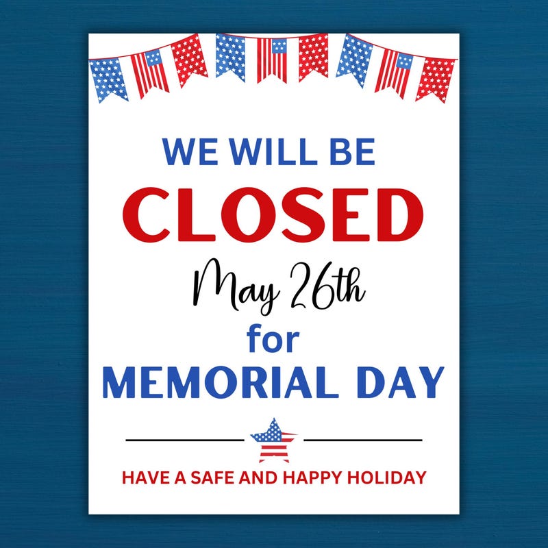 We Are Closed Sign - Etsy