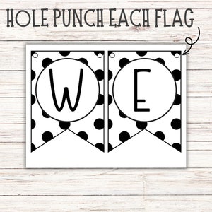 Back to School Banner: Black Polka Dot Classroom Decor (PDF) - Etsy