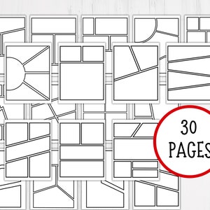 Comic Strip Template | Instant Download | Create Your Own Comic Book ...