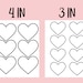 Heart Shape Printable Bundle, Love Symbol Templates, DIY Crafts Instant ...