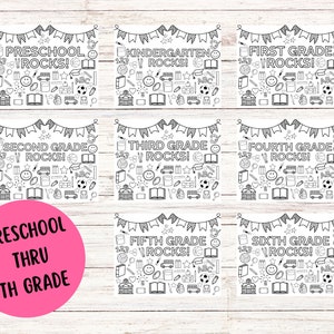 Back to School Coloring Pages - Printable Coloring Sheets for Preschool ...