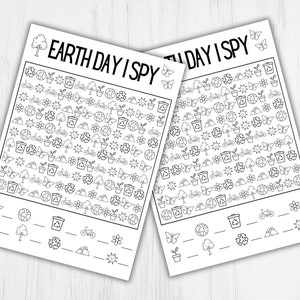 Earth Day I Spy Printable Game: School Activity & Coloring Pages ...