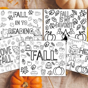 Printable Fall Coloring Pages Instant Download Fun Autumn - Etsy