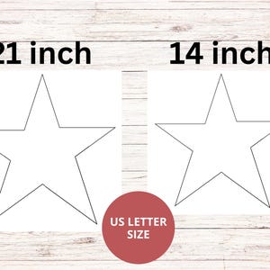 Printable Star Template Bundle: Kids Crafts, Classroom Decor (PNG & PDF ...