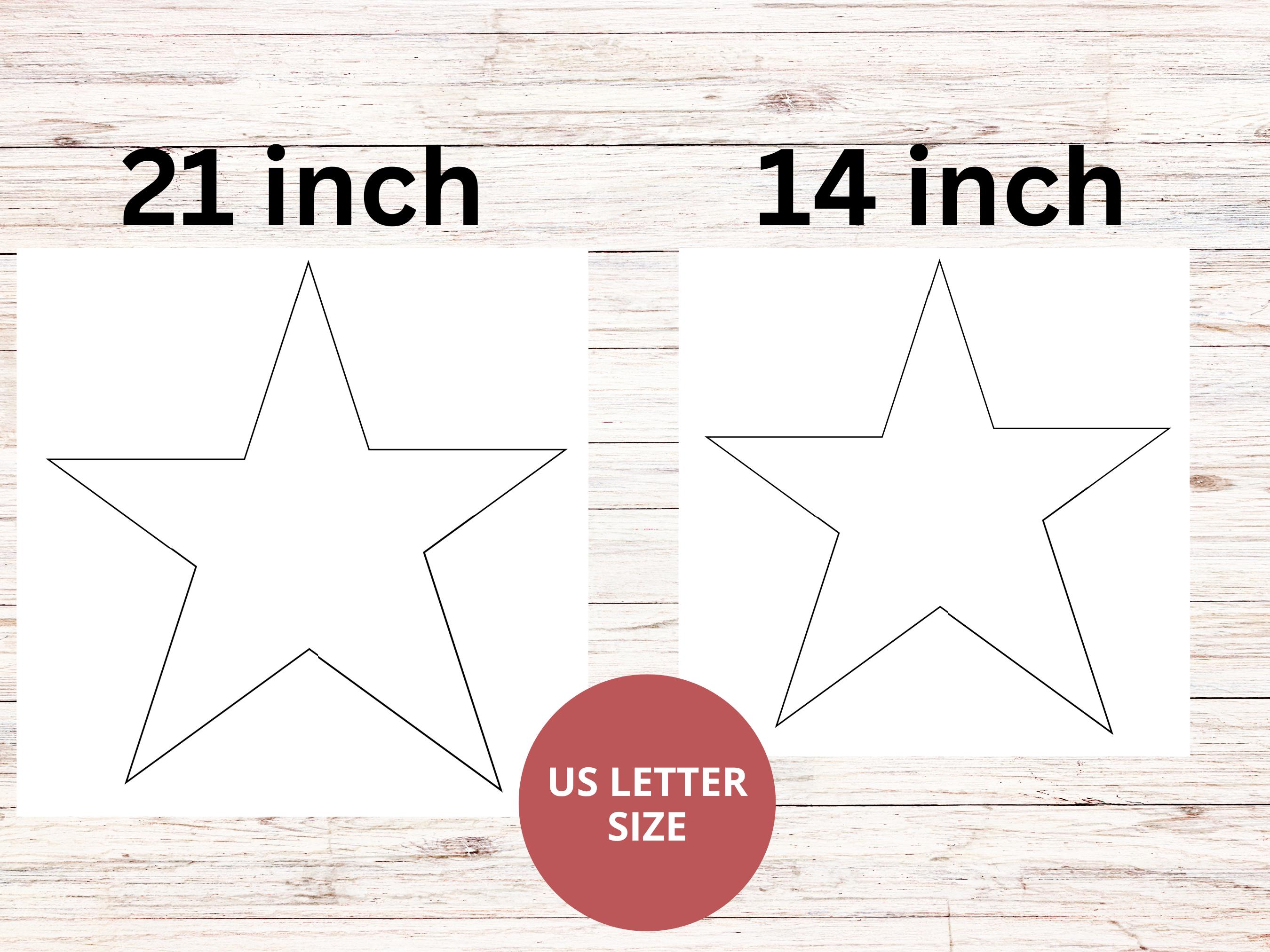 Printable Star Template Bundle: Kids Crafts, Classroom Decor (PNG & PDF ...