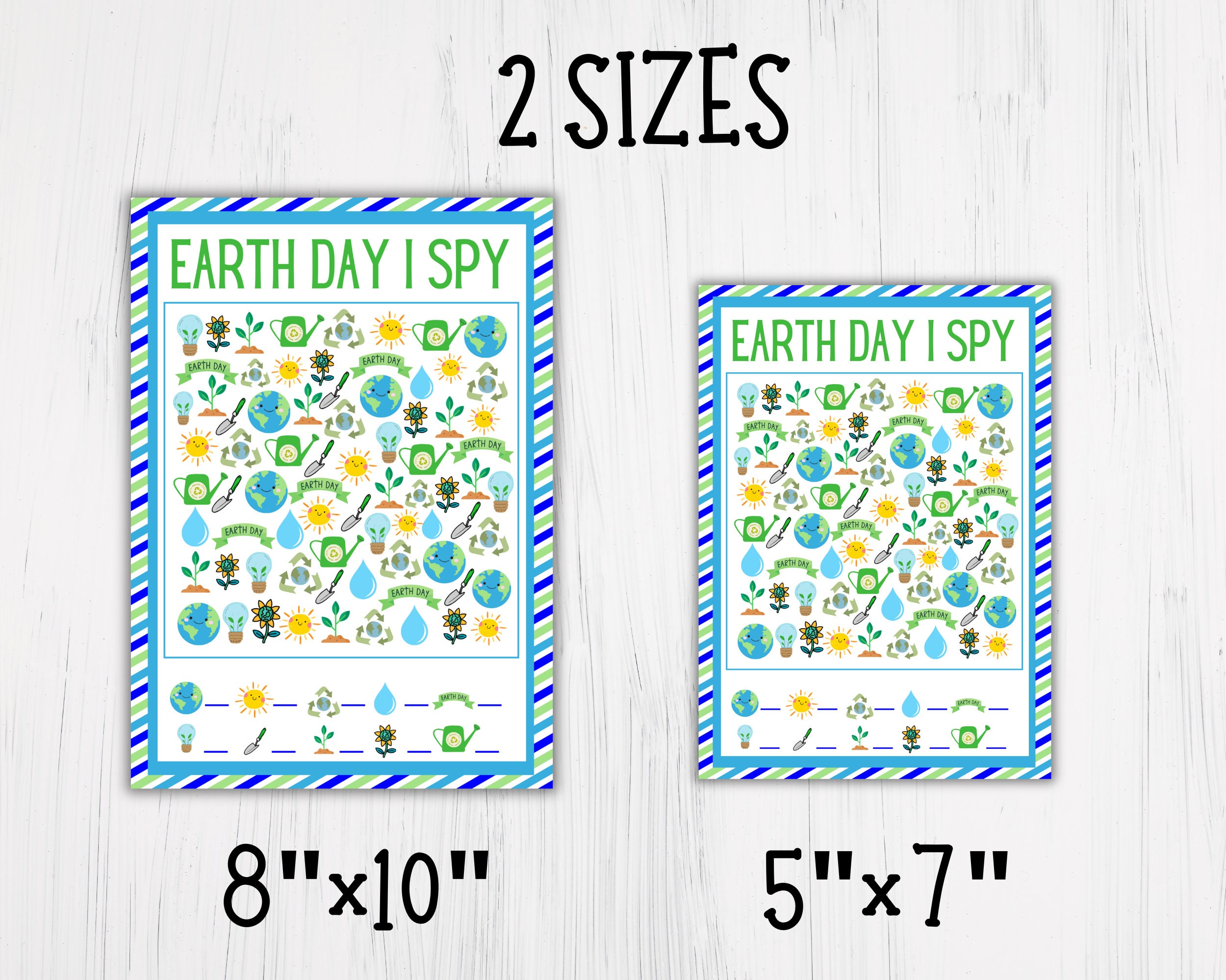 Earth Day I Spy Printable Game for Kids | Classroom Activities | 8x10 ...