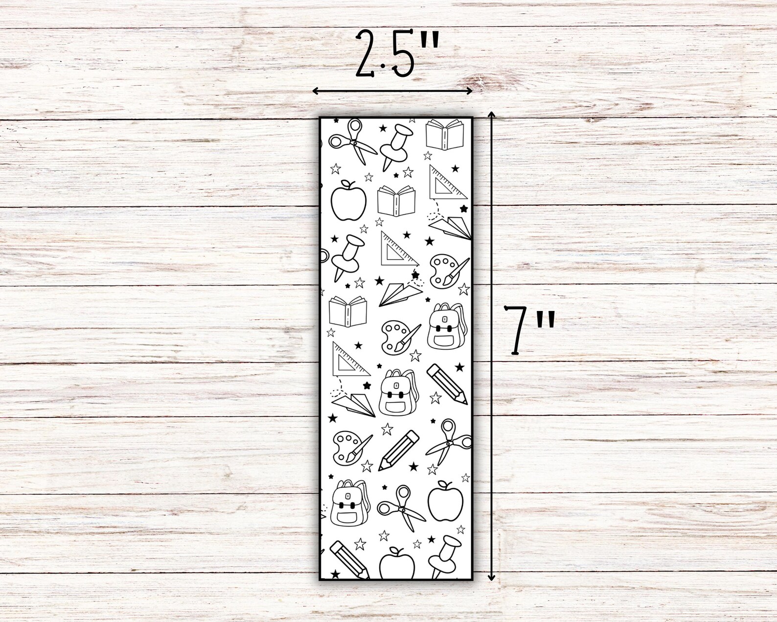 Back to School Coloring Bookmarks: Classroom Activity, Printable (PDF ...