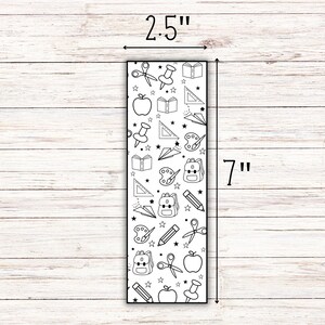 Back to School Coloring Bookmarks – Printable Bookmarks for Kids ...