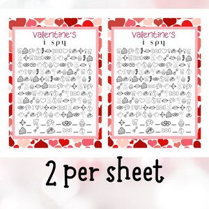 Valentine Day I Spy Game, Valentine's Party Games, Valentines Day ...