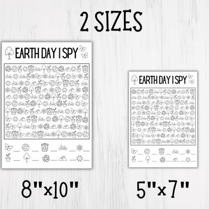 Earth Day I Spy Printable Game: School Activity & Coloring Pages ...
