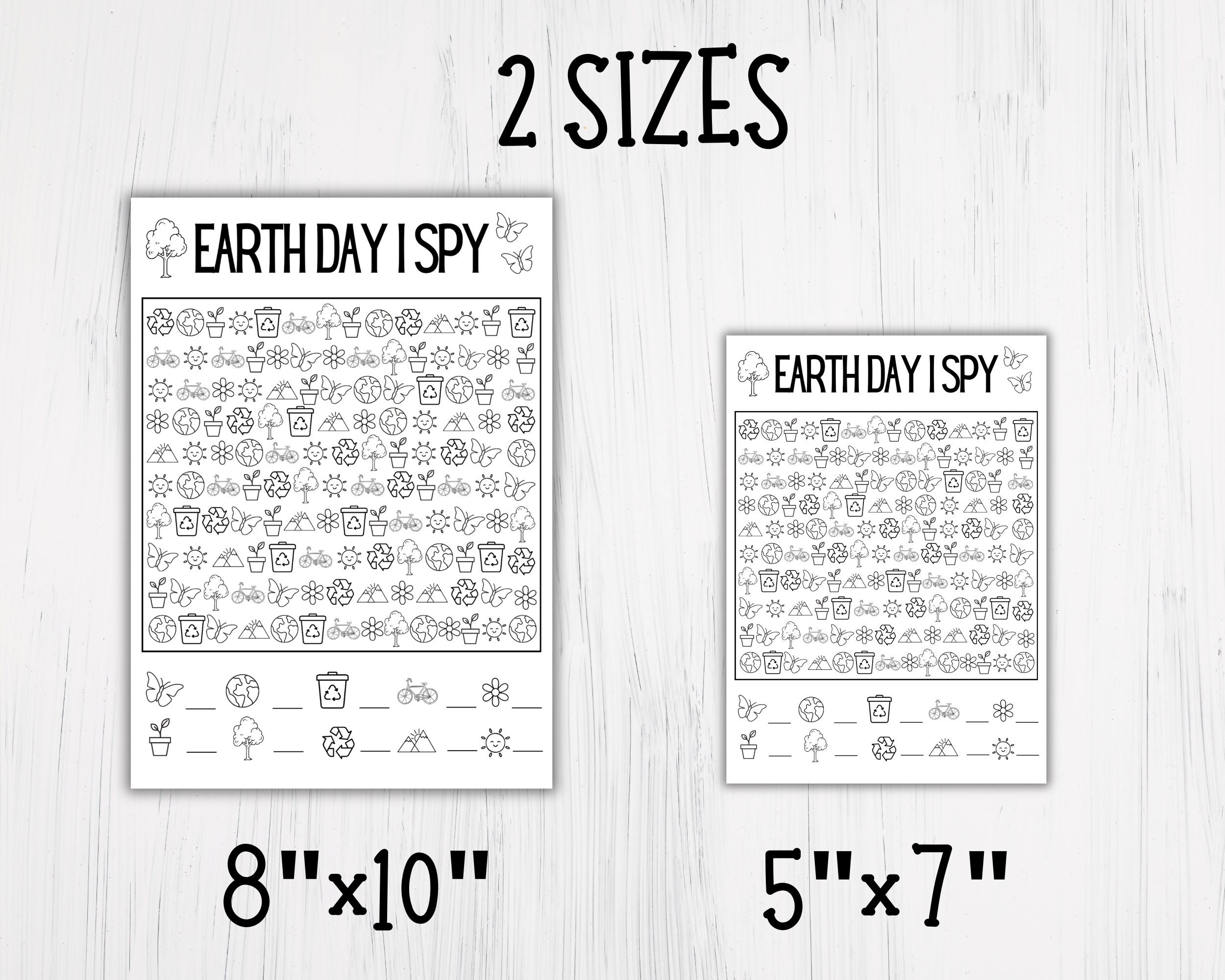 Earth Day I Spy Printable Game: School Activity & Coloring Pages ...