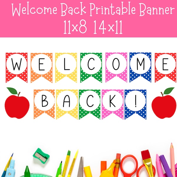 School Banner - Etsy