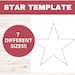 Printable Star Template Bundle: Kids Crafts, Classroom Decor (PNG & PDF ...