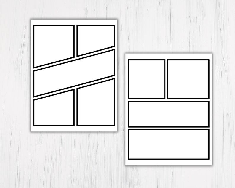 Comic Strip Template | Instant Download | Create Your Own Comic Book ...