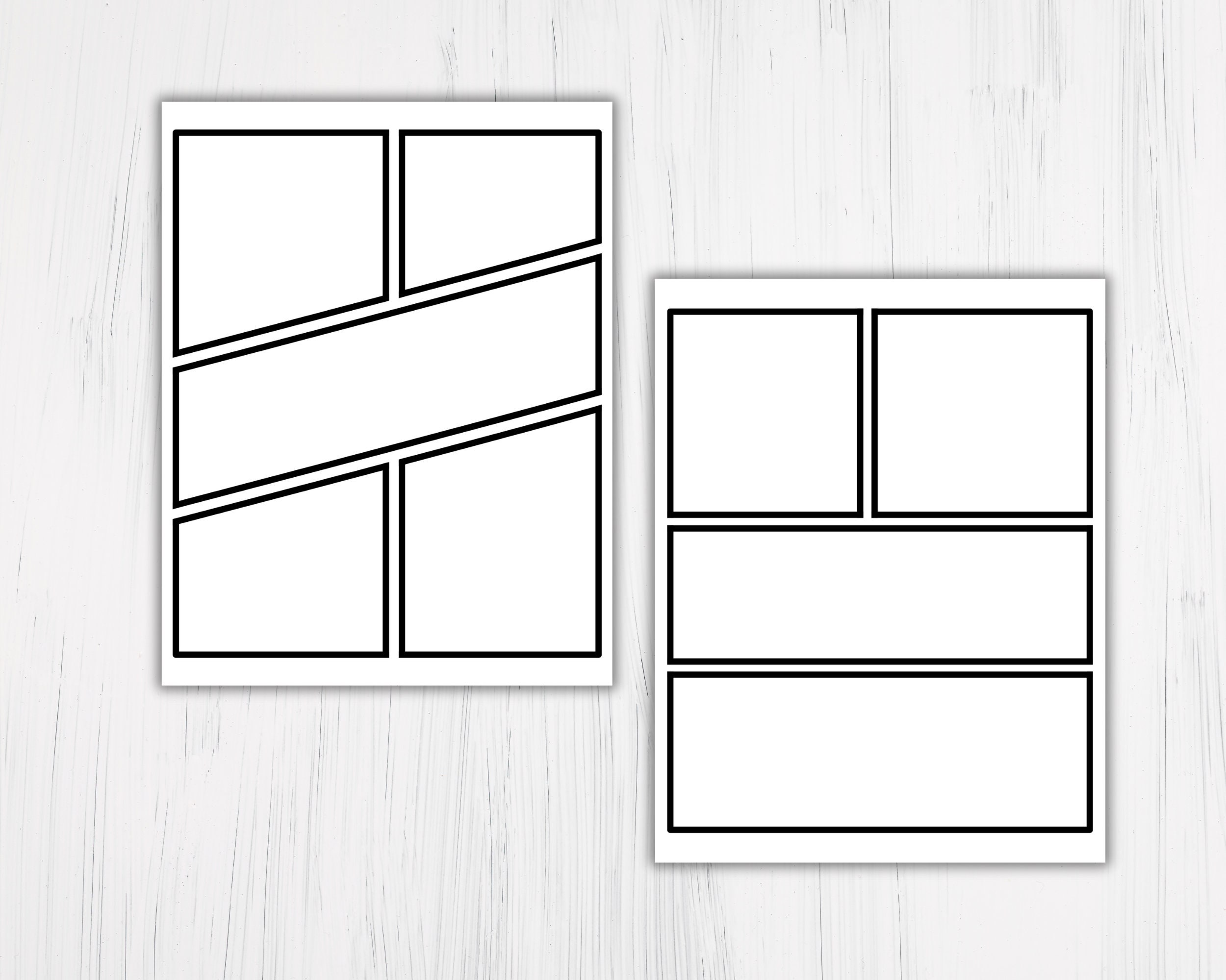 Comic Strip Template | Instant Download | Create Your Own Comic Book ...