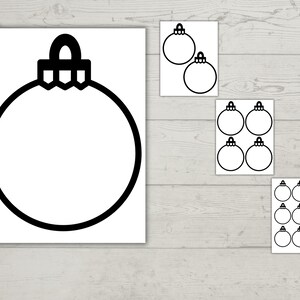 Christmas Ornament Coloring Bundle | Printable Holiday Decorations for ...