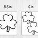 Shamrock Template Bundle: 10 Sizes for St. Patrick's Day Crafts (PDF ...