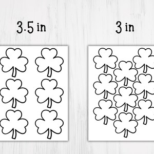 Shamrock Template Bundle: 10 Sizes for St. Patrick's Day Crafts (PDF ...