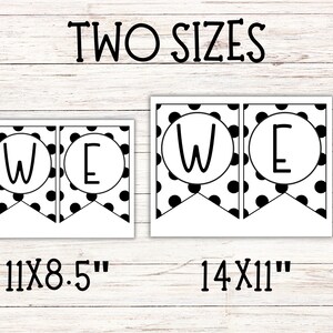 Back to School Banner: Black Polka Dot Classroom Decor (PDF) - Etsy
