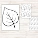 Autumn Leaf Outline Bundle: Printable Fall Designs (PDF, PNG) - Etsy