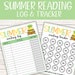 Printable Summer Reading Chart and Tracker, Summer Activities, Summer ...