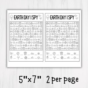 Earth Day I Spy Printable Game: School Activity & Coloring Pages ...