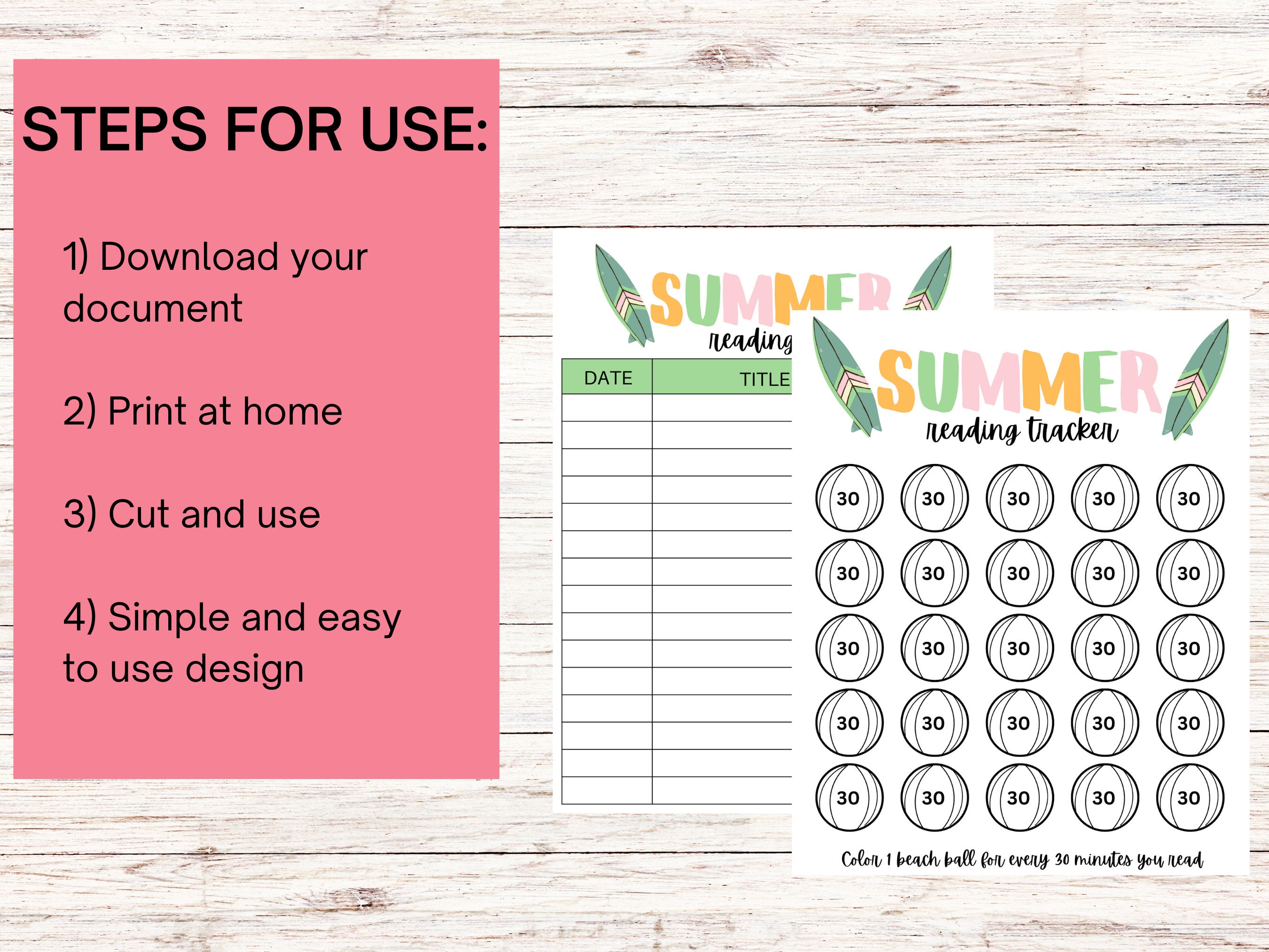 Printable Summer Reading Chart and Tracker Summer Activities - Etsy