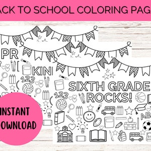 Back to School Coloring Pages - Printable Coloring Sheets for Preschool ...
