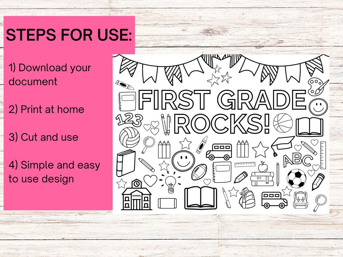 Back to School Coloring Pages - Printable Coloring Sheets for Preschool ...