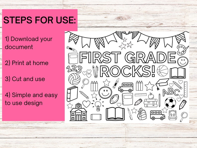 Back to School Coloring Pages - Printable Coloring Sheets for Preschool ...