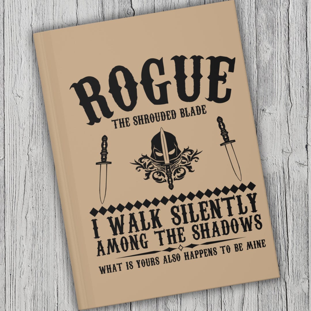 Rogue RPG Journal | Stealth Character, D&D Compatible - Etsy
