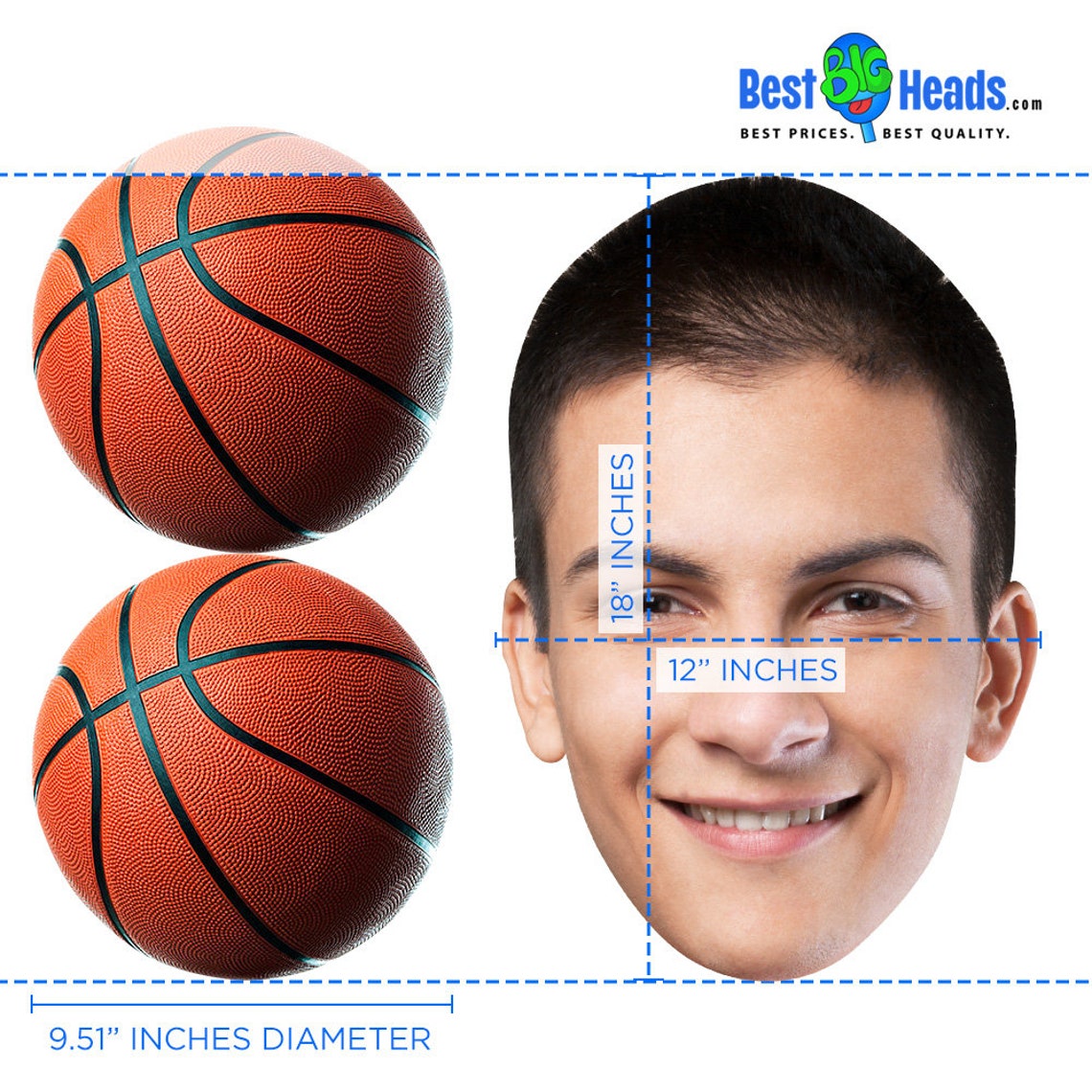 Cutouts Use Any Photo Best BIG Heads™ Face Cutouts on Sticks Cardboard ...